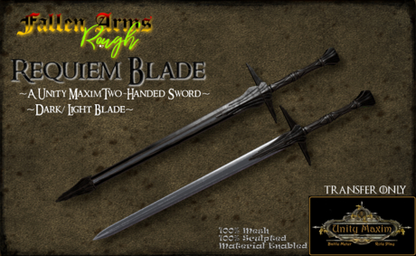 Second Life Marketplace - [FAR] Requiem Blade Dark/Light Blade (Box)